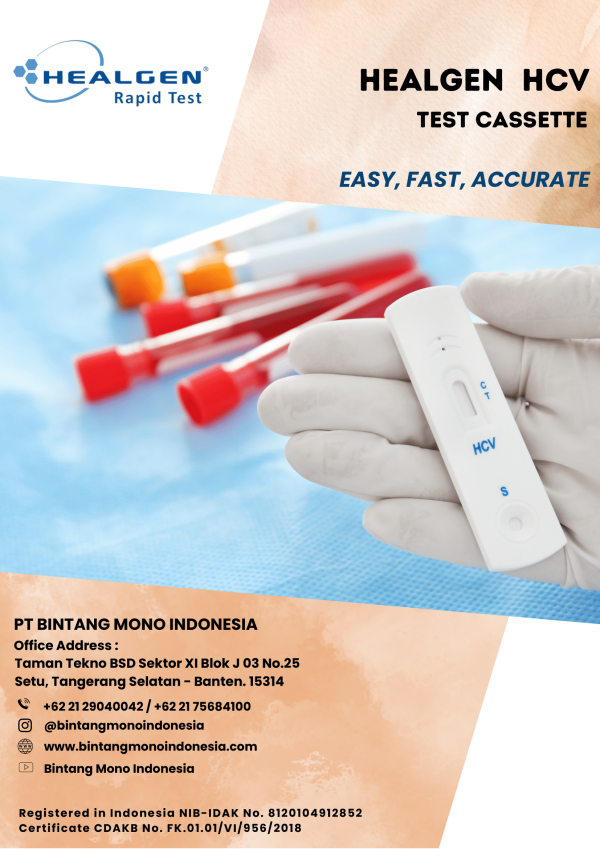 Healgen HCV Cassette - Bintang Mono Indonesia