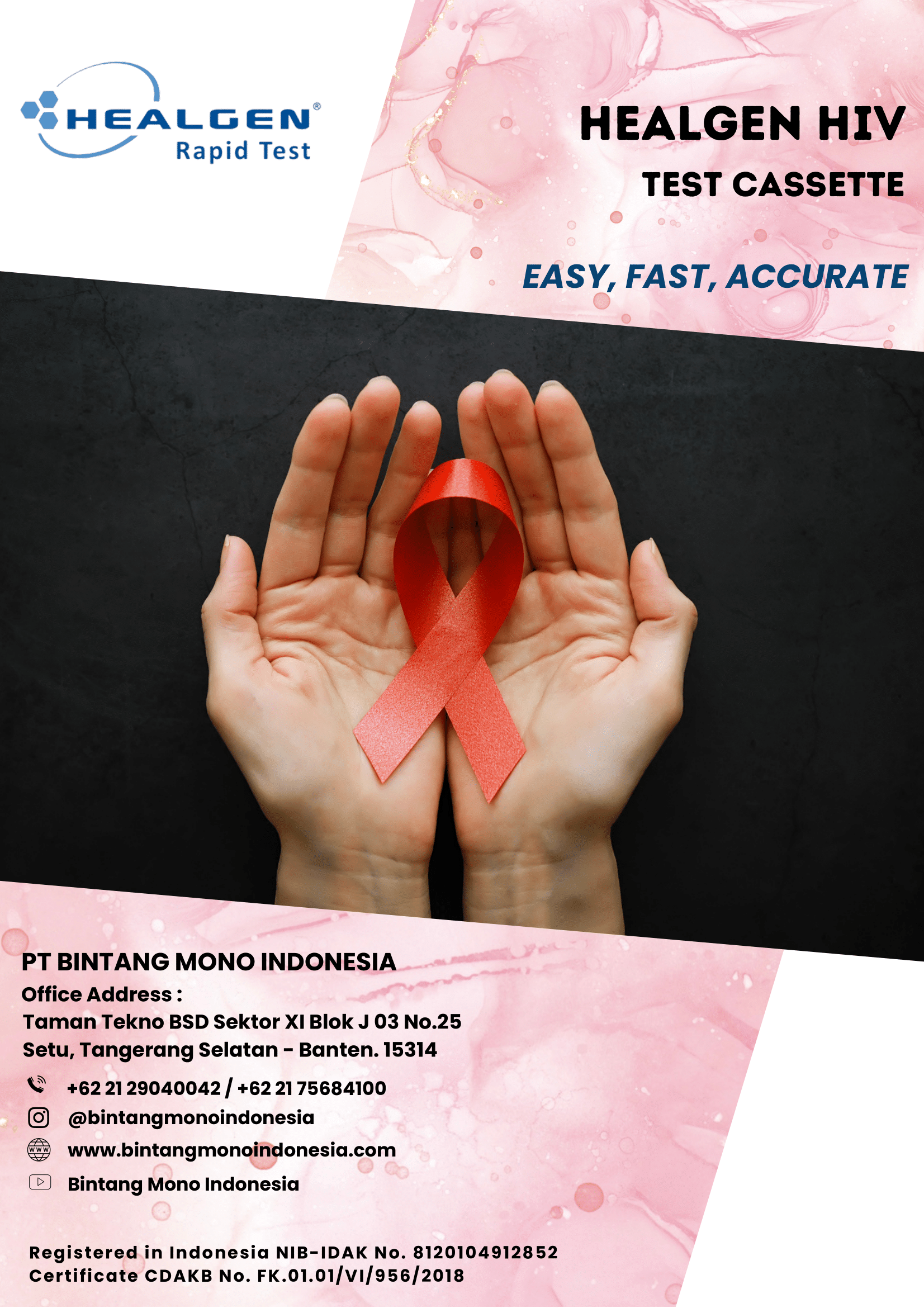Healgen HIV Cassette – Bintang Mono Indonesia