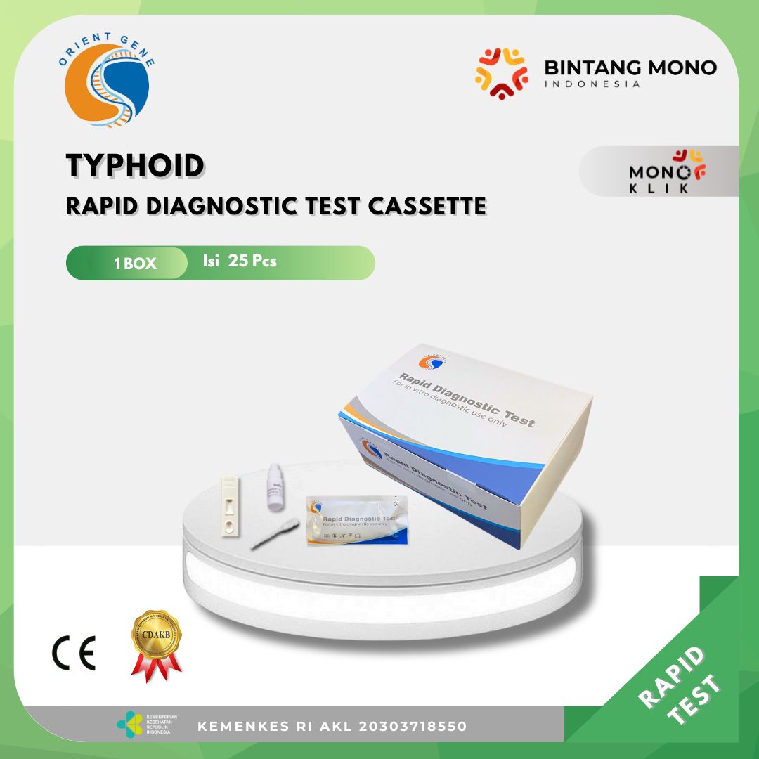 Typhoid Rapid Diagnostic Test Cassette - Bintang Mono Indonesia